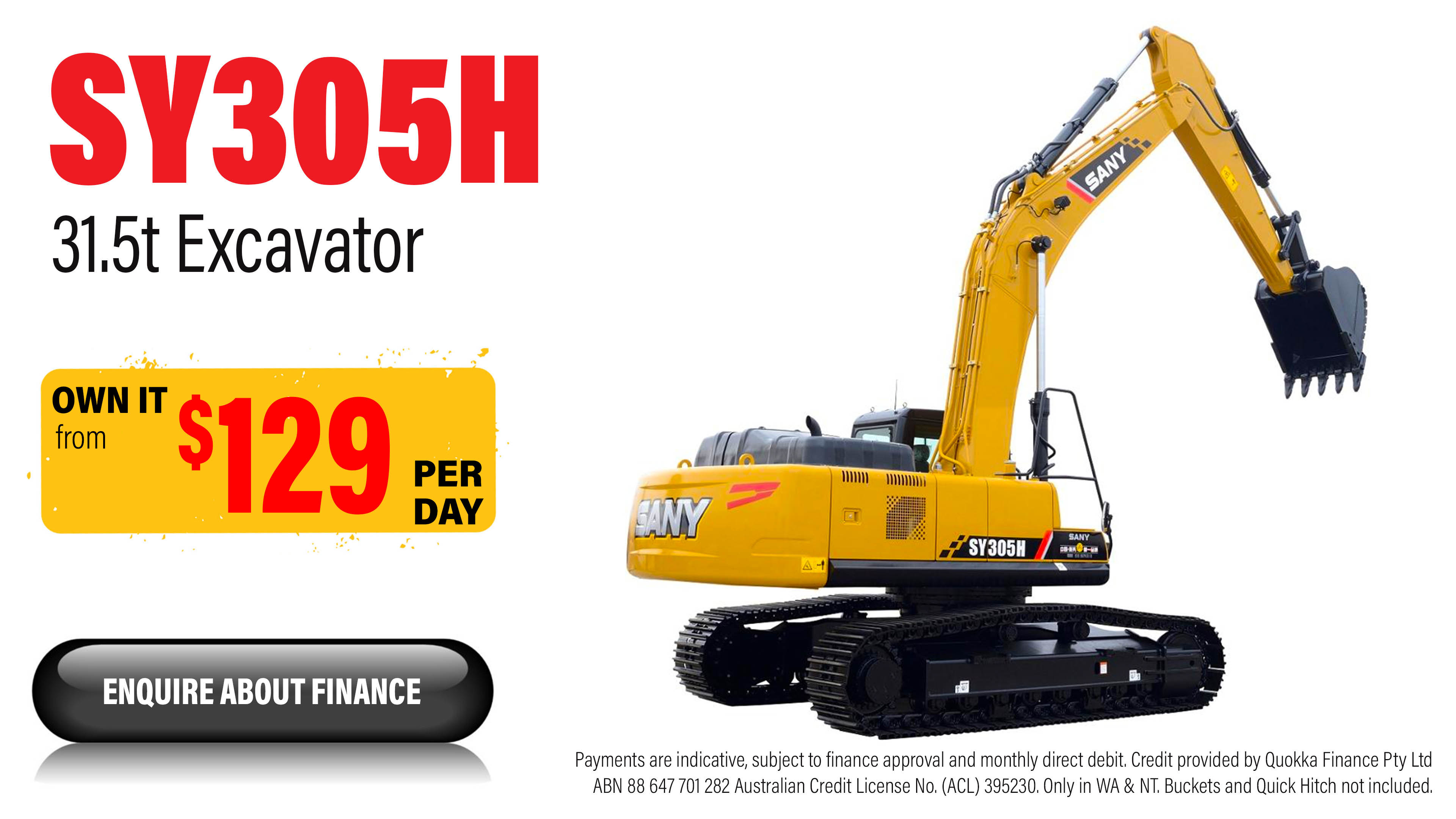 Brooks Equipment - Sany SY305H Excavator For Sale l NEW CONSTRUCTION ...