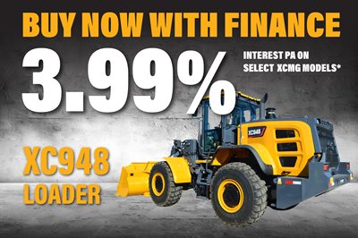 XCMG XC948 Loader for Sale l NEW CONSTRUCTION MACHINERY l BROOKS ...